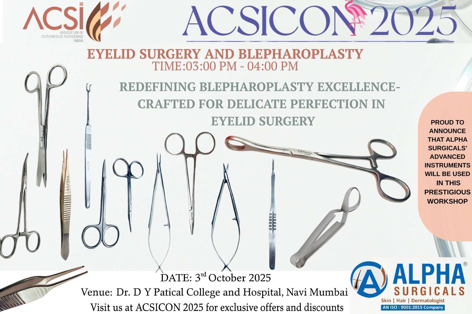 Alpha Surgicals ACSICON 2025 – Elevating Eyelid Surgery ...