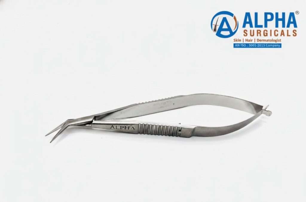 Alpha Modern Angle CV Suture Cutting Scissor - Alpha Surgicals